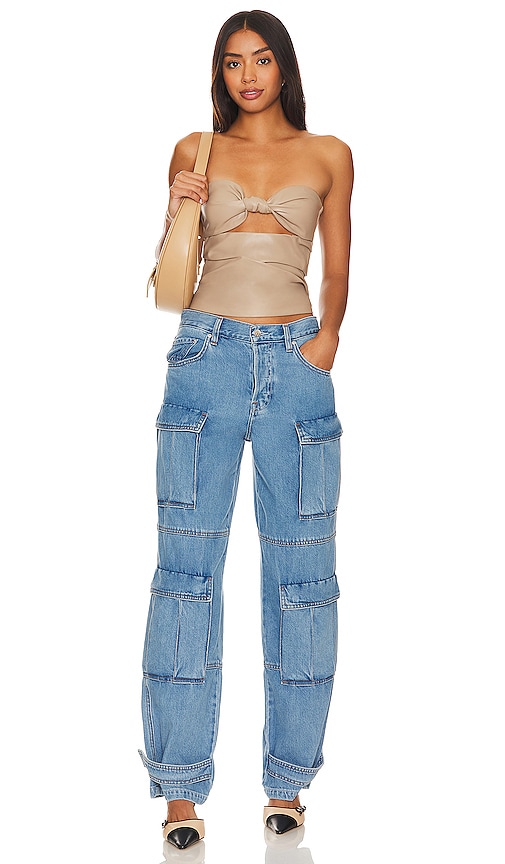 LOVERS AND FRIENDS Lovers and Friends Daxton Faux Leather Top